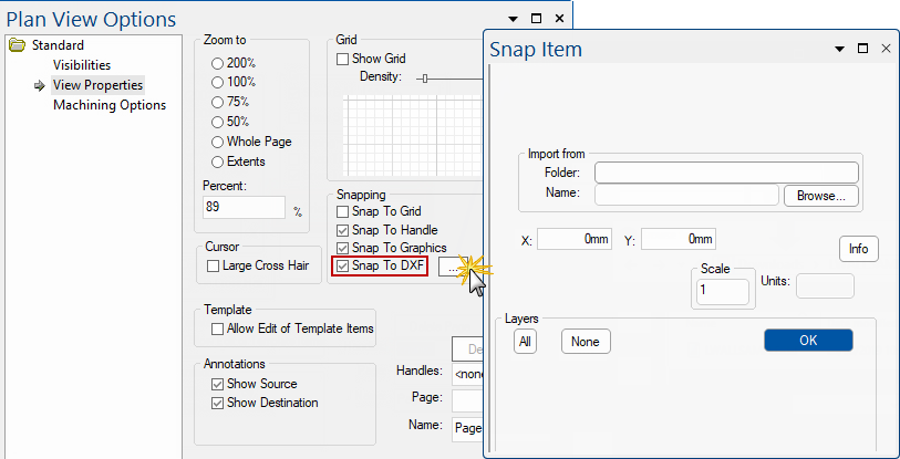 DXF Snapping Tutorial